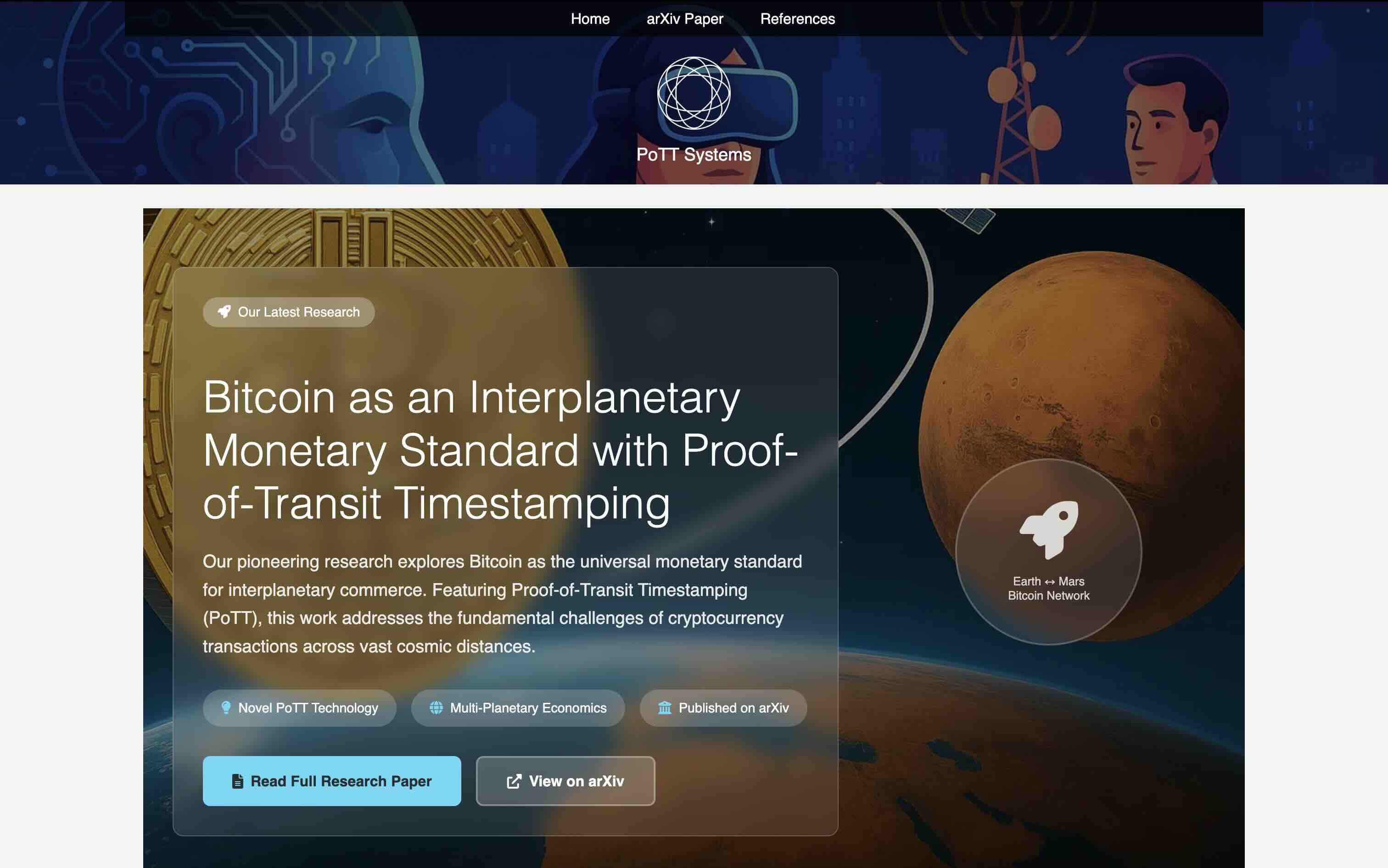 PoTT Systems - The First Company Making Bitcoin Interplanetary